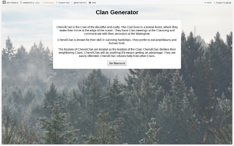 Clan Generator