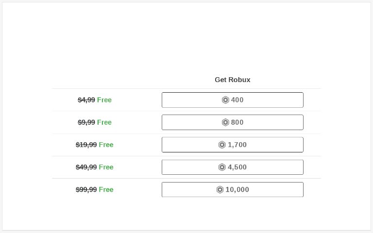 Get Robux ― Perchance Generator