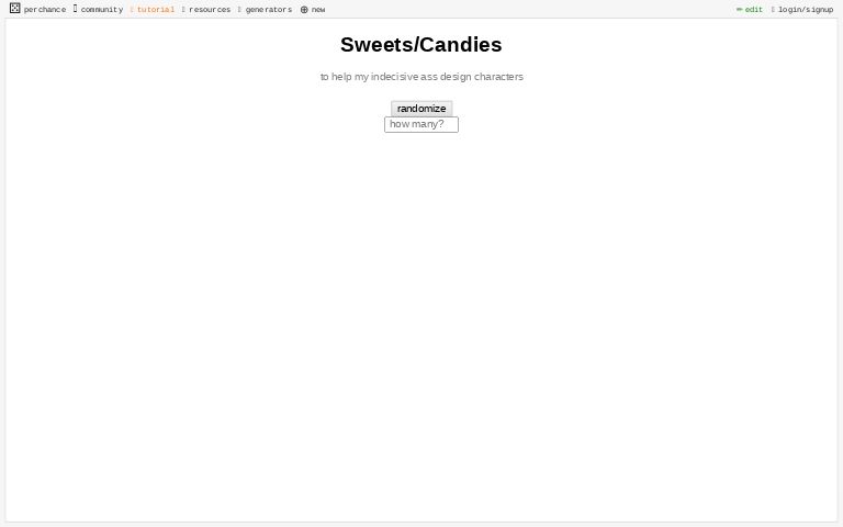 Sweets/Candies ― Perchance Generator