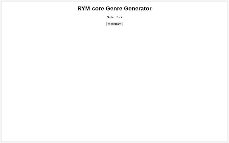 RYM-core Genre Generator