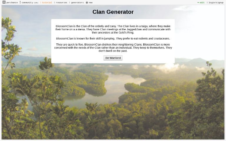 Clan Generator