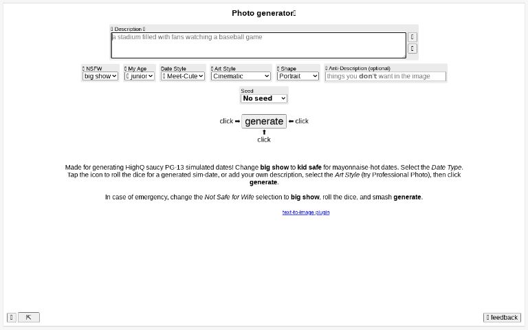 AI SimDate GEN (nsfw, PG-13, realistic, uncensored, free, no limits)