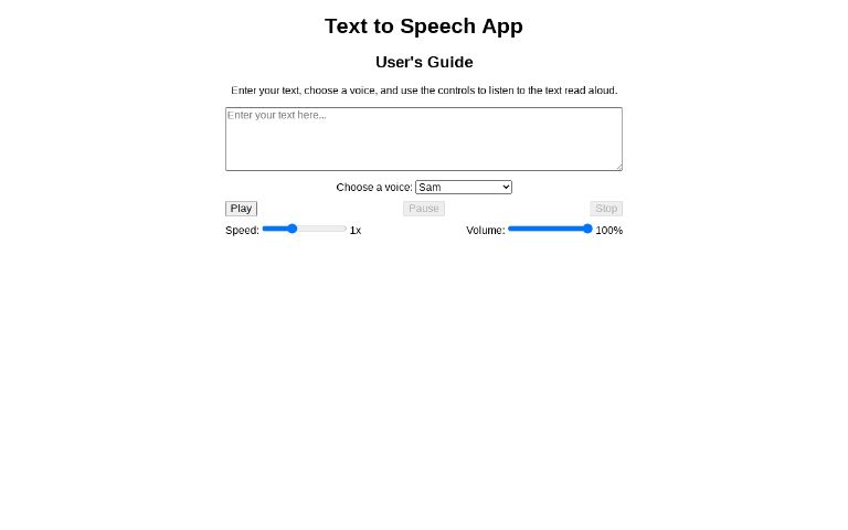 Text to Speech App ― Perchance Generator