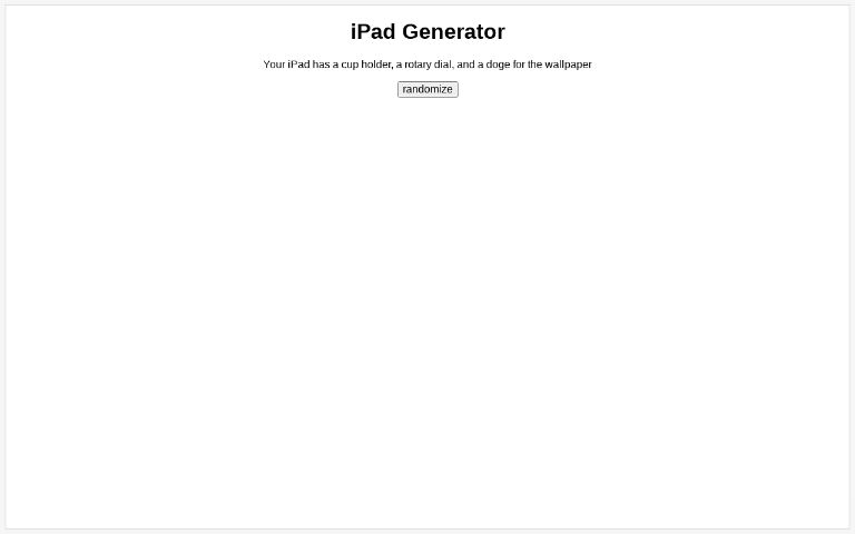 iPad Generator