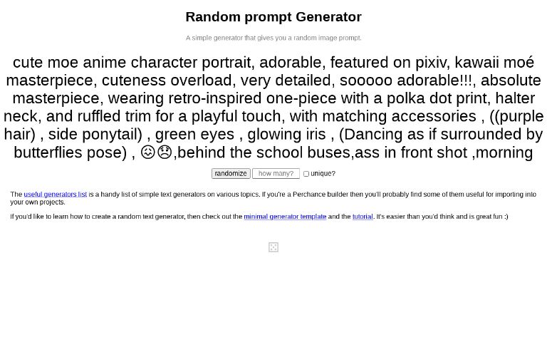 Random prompt Generator