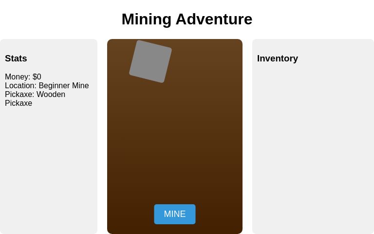 Mining Adventure ― Perchance Generator