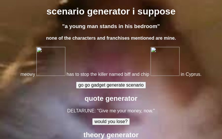 scenario generator i suppose