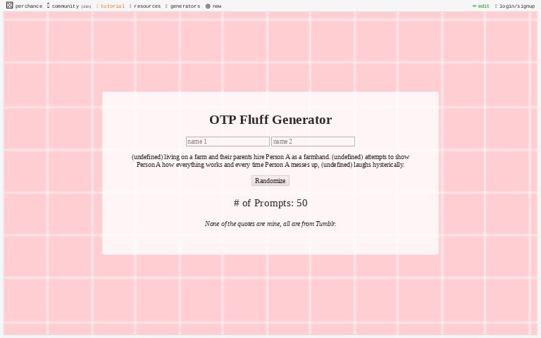 OTP Fluff Generator
