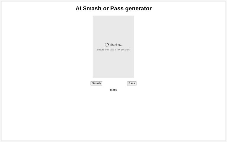 Ai Smash Or Pass Generator
