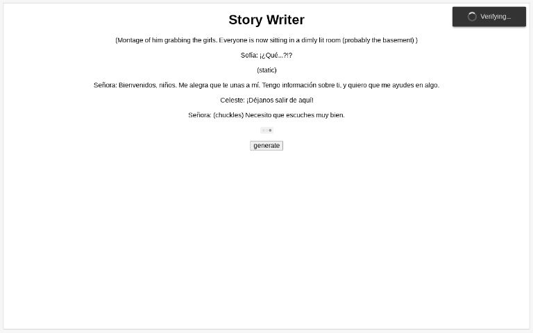 Story Writer ― Perchance Generator