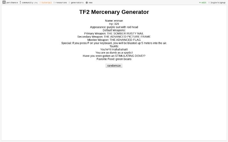 TF2 Mercenary Generator