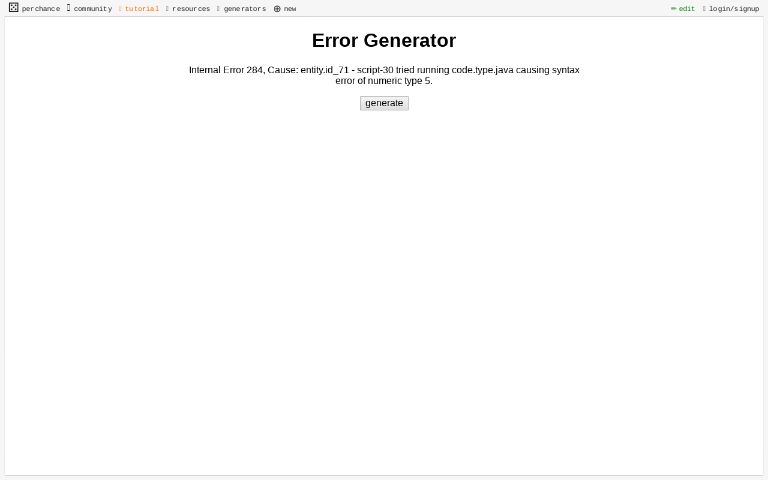 Error Generator