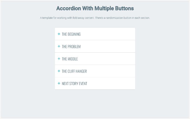 Accordion With Multiple Buttons ― Perchance Generator