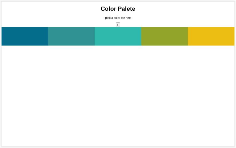 Color Palete ― Perchance Generator