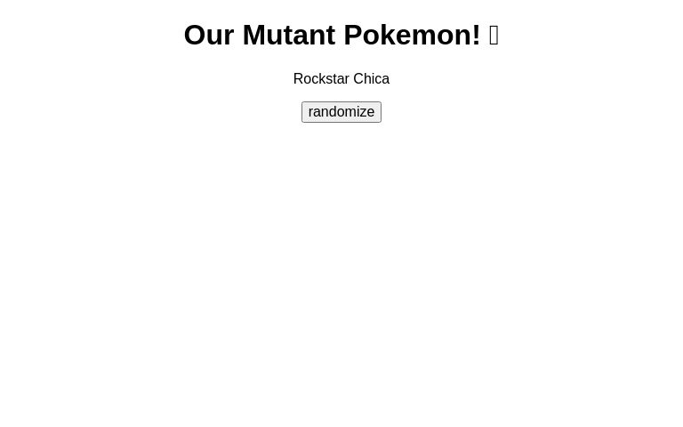 Our Mutant Pokemon! 😱 ― Perchance Generator