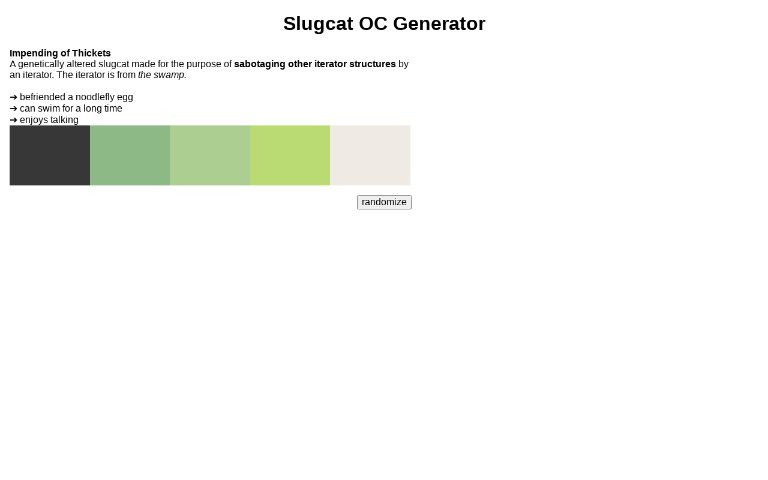 Slugcat OC Generator