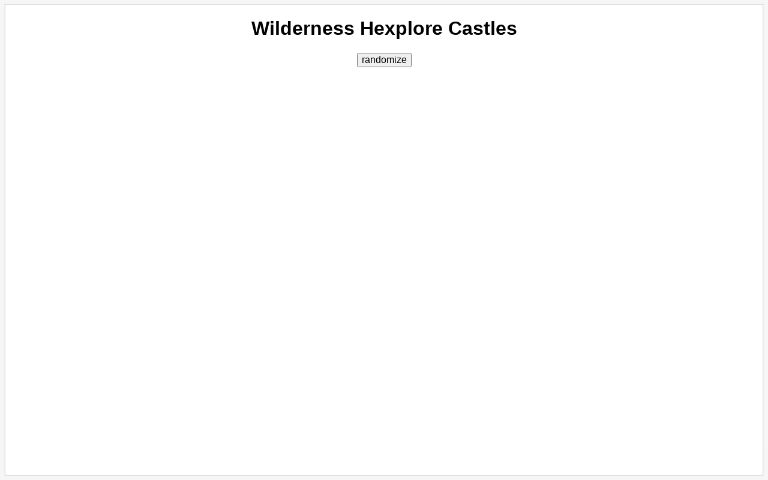 Wilderness Hexplore Castles ― Perchance Generator