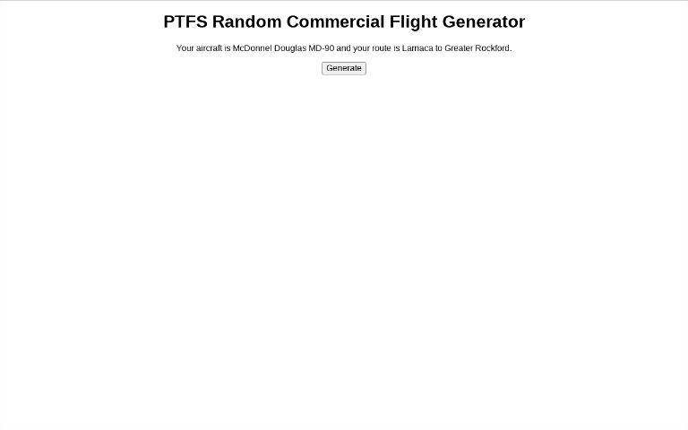 PTFS Random Commercial Flight Generator