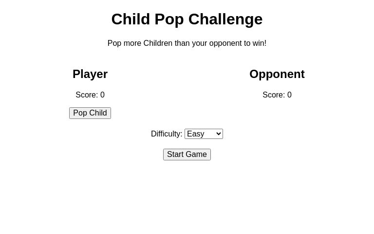 Child Pop Challenge ― Perchance Generator