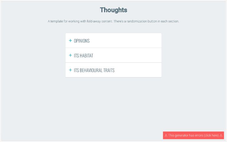 Thoughts ― Perchance Generator