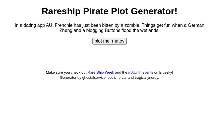 Rareship Pirate Plot Generator!