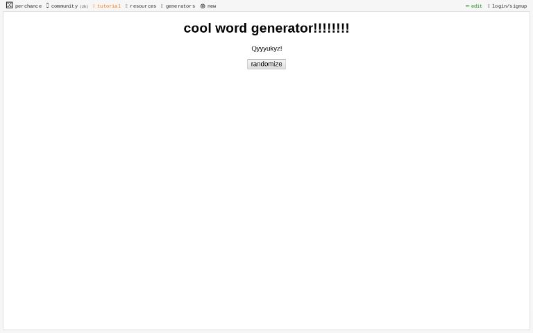 cool word generator!!!!!!!!