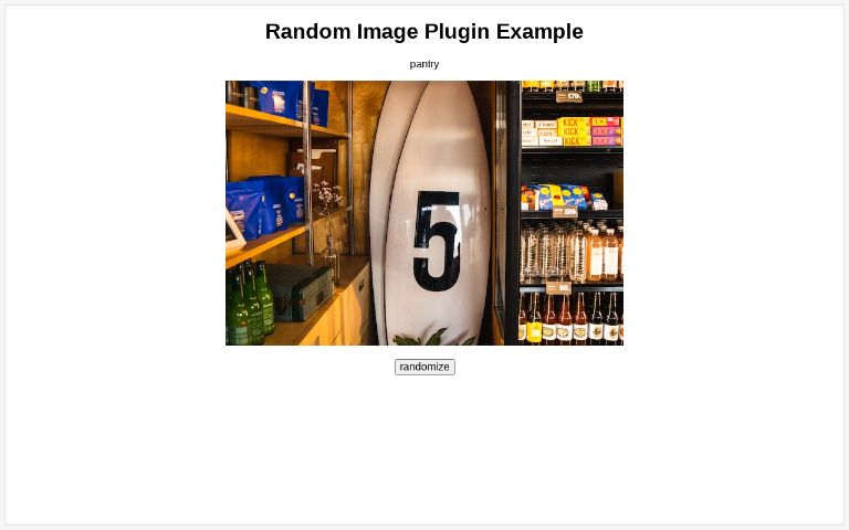 Random Image Plugin Example