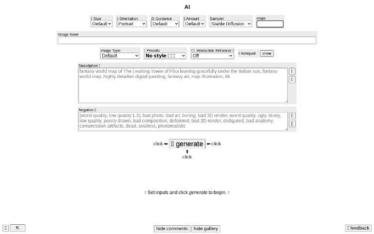 AI ― Perchance Generator