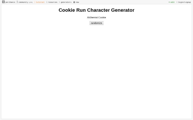 Cookie Run Character Generator