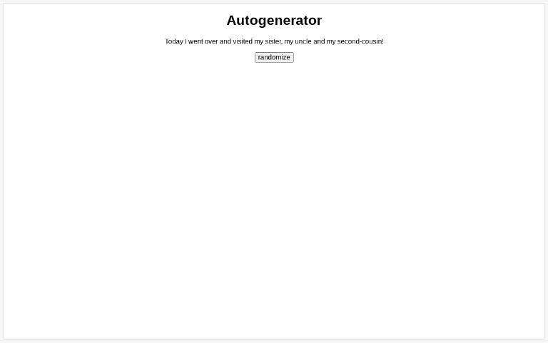 Autogenerator