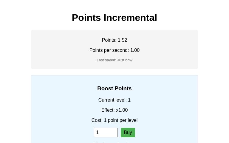 Points Incremental ― Perchance Generator