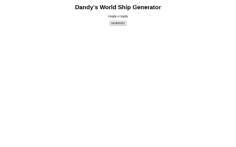 Dandy's World Ship Generator