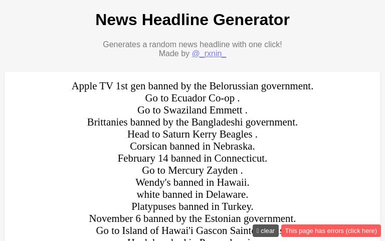 News Headline Generator