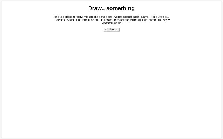 Draw.. something ― Perchance Generator