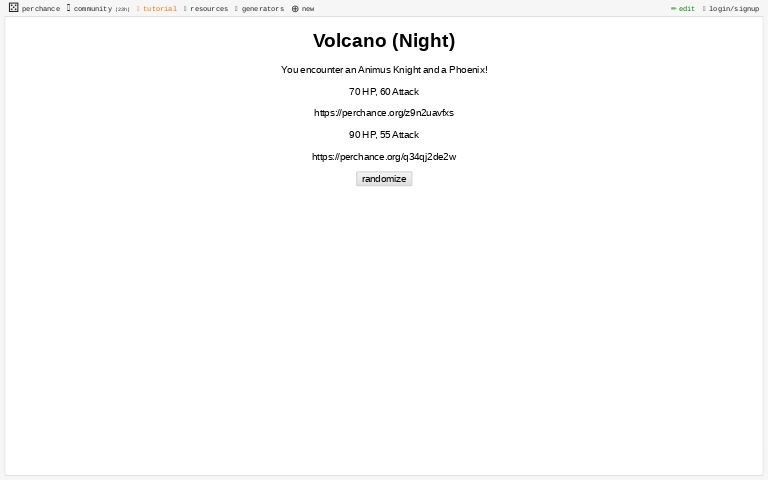 Volcano (Night) ― Perchance Generator