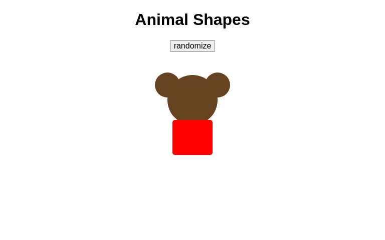 Animal Shapes ― Perchance Generator