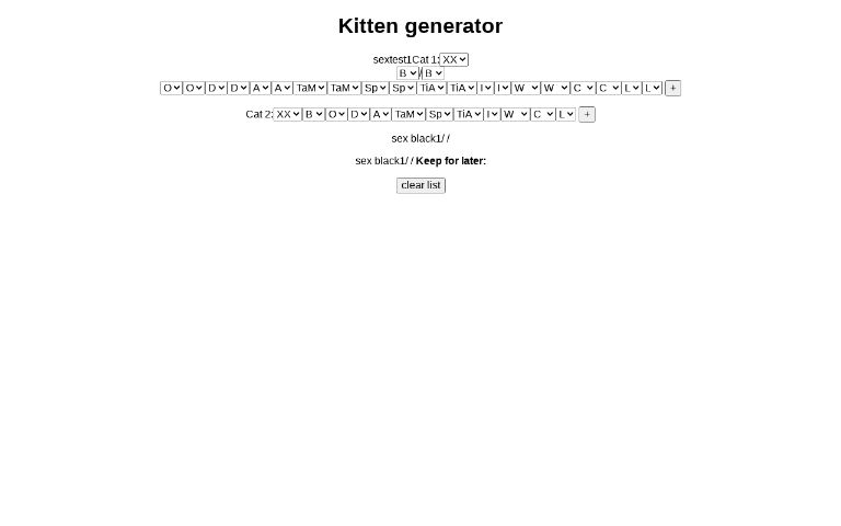 Kitten generator
