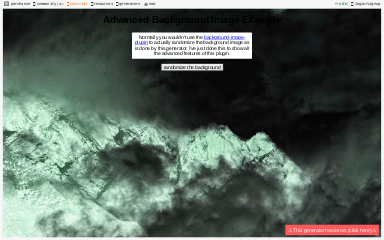 Advanced Background Image Example ― Perchance Generator