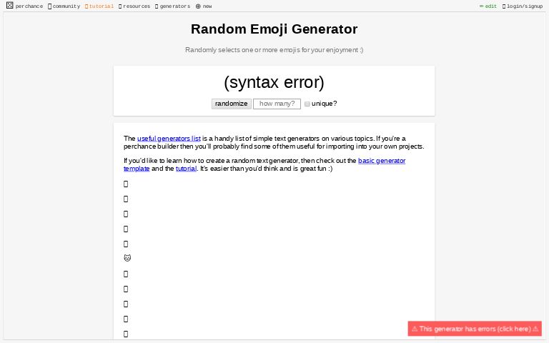Random Emoji Generator