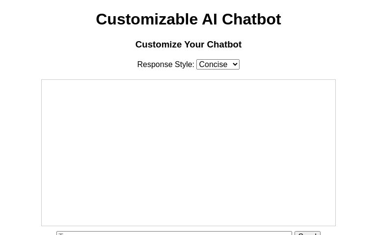 Customizable AI Chatbot ― Perchance Generator