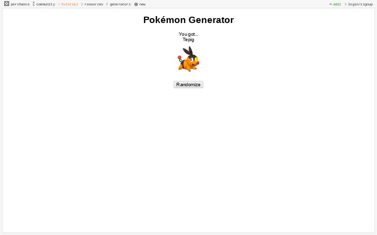 Pokémon Generator