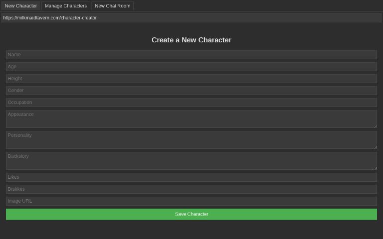 Create a New Character ― Perchance Generator