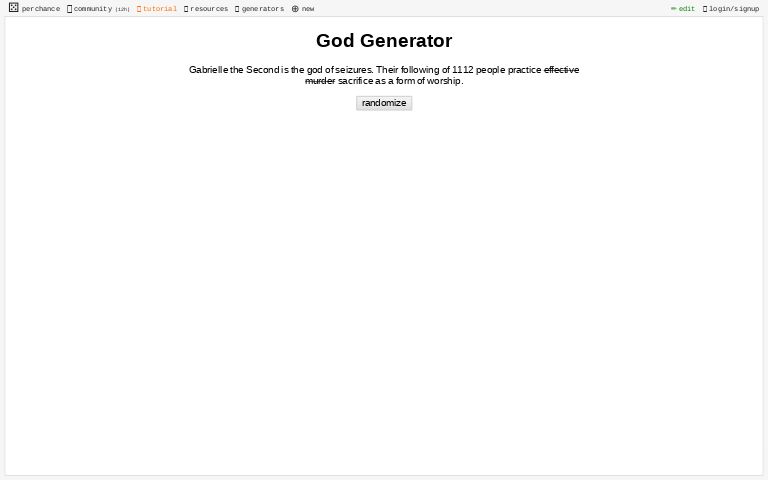 God Generator