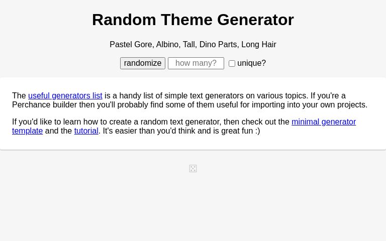 Random Theme Generator