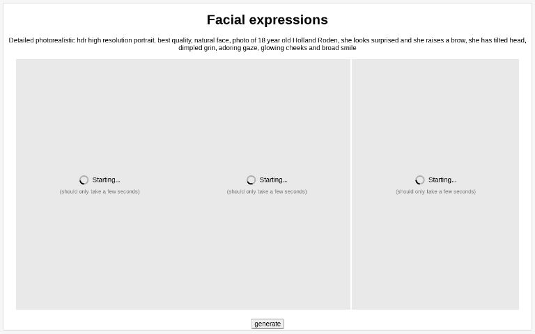 Facial expressions ― Perchance Generator