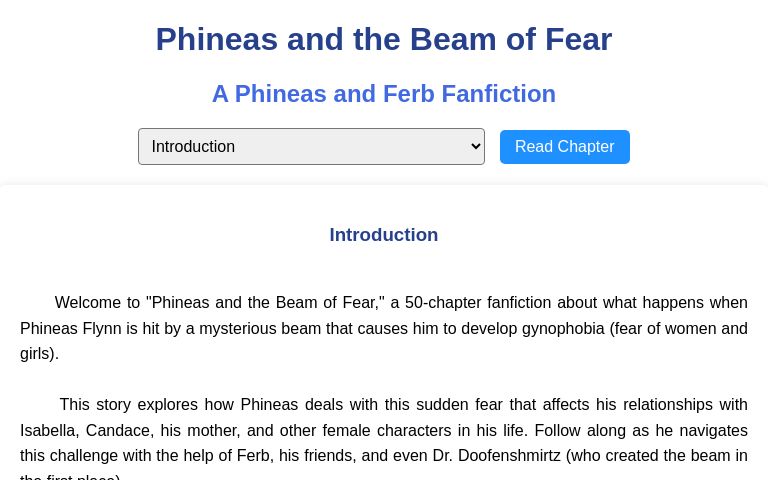 Phineas and the Beam of Fear ― Perchance Generator