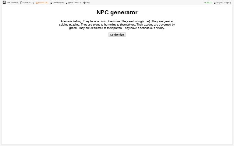 NPC generator