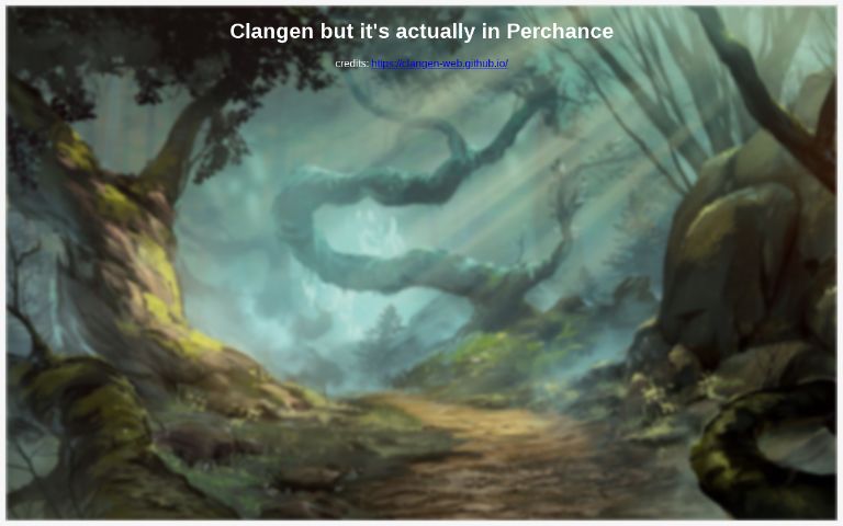 Clangen, but it's actually in Perchance ― Perchance Generator