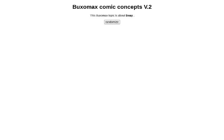 Buxomax comic concepts V.2 ― Perchance Generator