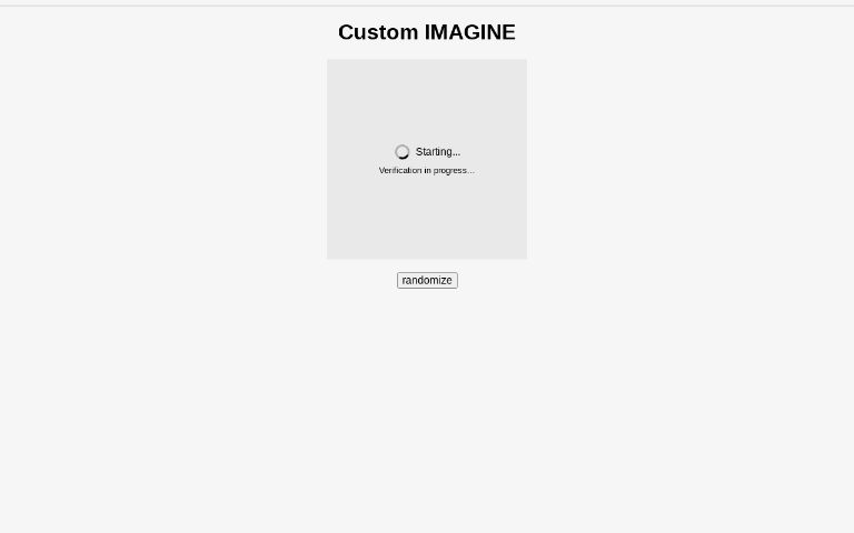 Custom IMAGINE ― Perchance Generator